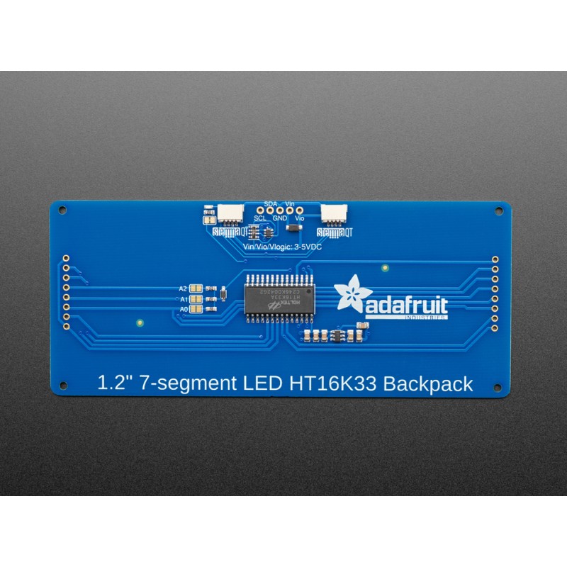 Adafruit 1.2" 4-Digit 7-Segment Display w/I2C Backpack Stemma QT - RED ...