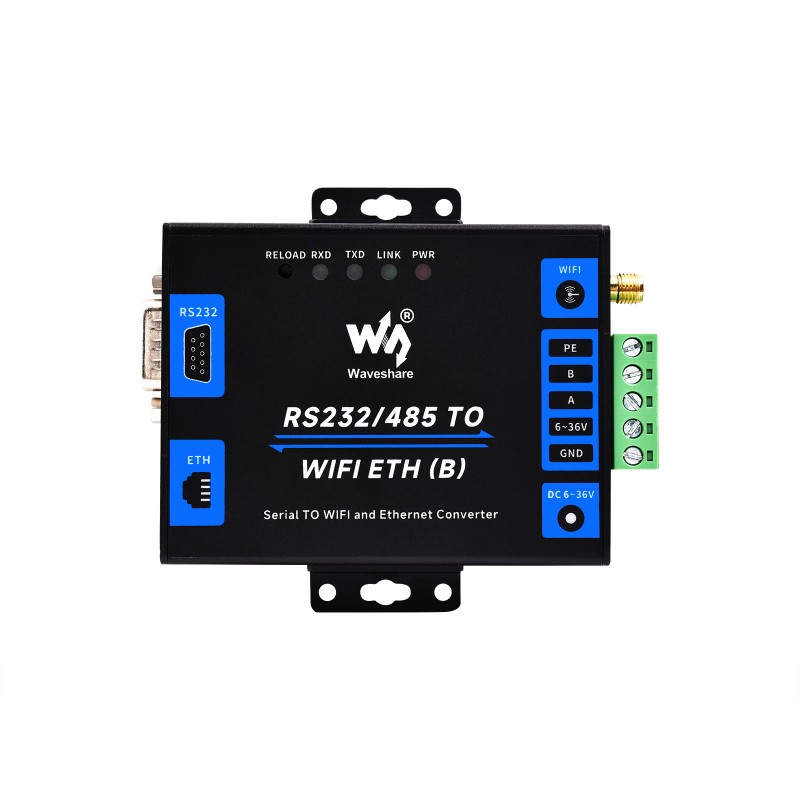 Przemysłowy konwerter RS232/RS485 do Ethernet/WiFi RS232/485 TO WIFI ...