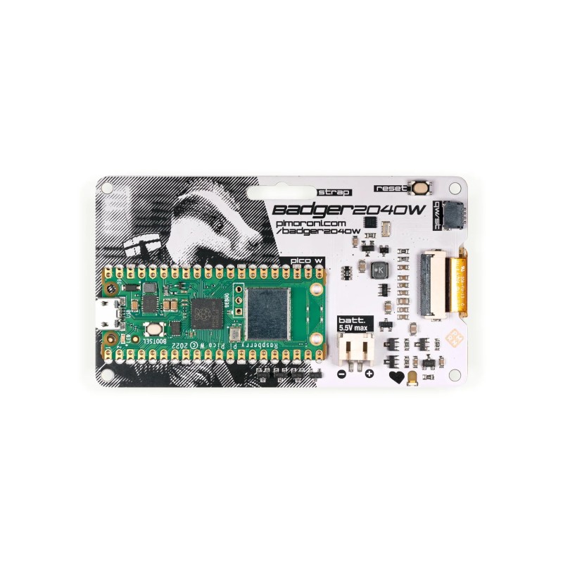 Badger 2040 W - moduł z wyświetlaczem ePaper i Raspberry Pi Pico W ...