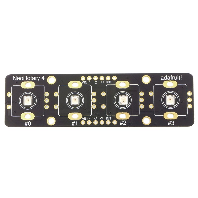 STEMMA QT I2C Quad Rotary Encoder - Module for 4 incremental encoders ...