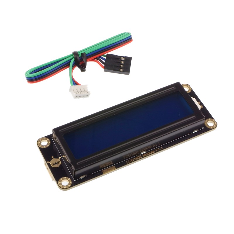 Gravity: I2C LCD1602 Arduino LCD Display Module - moduł z wyświetlaczem LCD 16x2 (niebieski ...