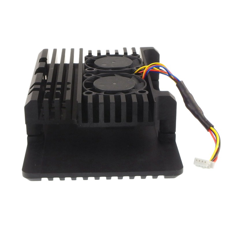 Aluminum Case With Fans For Raspberry Pi 5 Black Kamami On Line Store