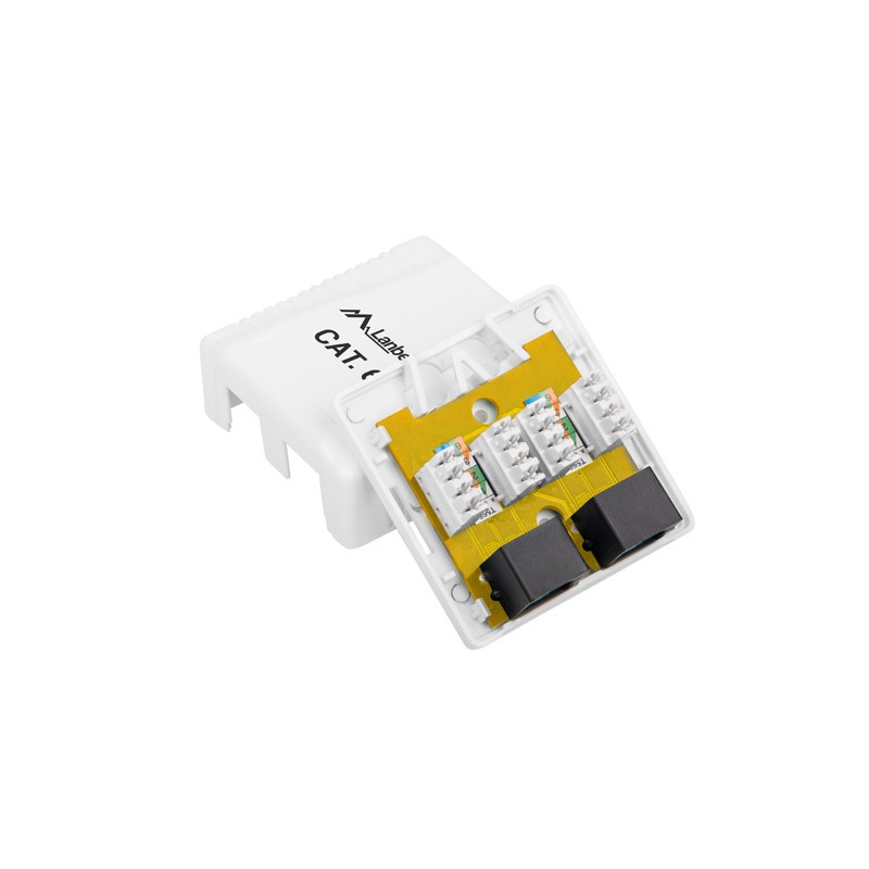 Surface-mounted ICT socket - Category 6, Two RJ-45 ports - Kamami on ...