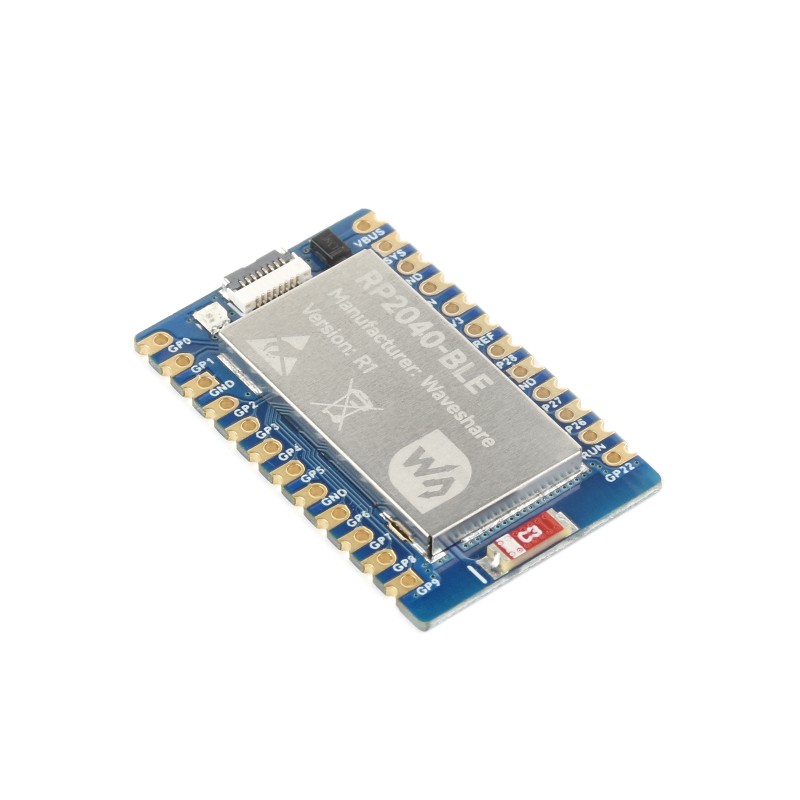 RP2040-BLE dev board with BLE and RP2040 MCU - Waveshare 26616 - Kamami ...