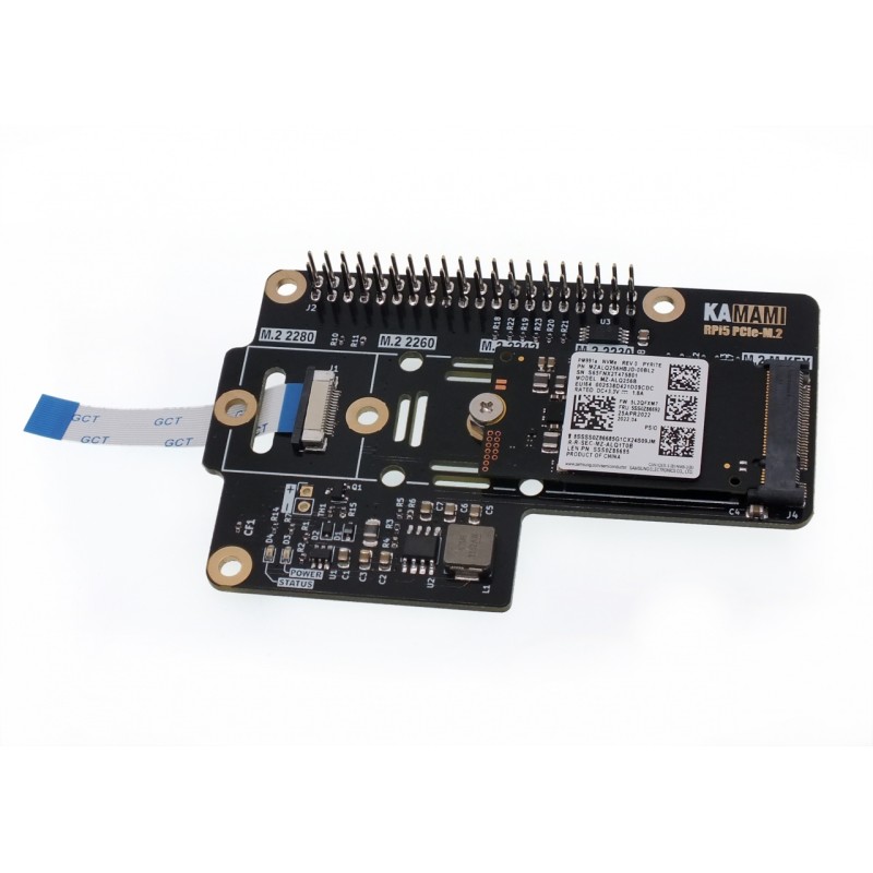KAmodRPi5 PCIe-M.2 - NVME M.2 disk adapter for Raspberry Pi 5 - Kamami ...