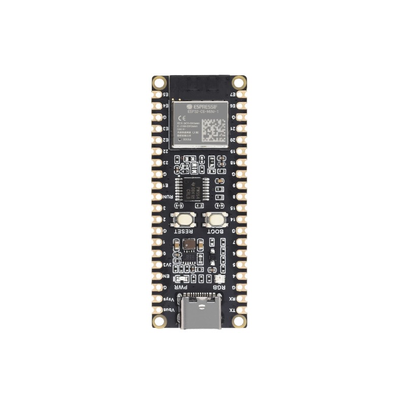 ESP32-C6-MINI-1 dev board Wi-Fi 6 160 MHz with single-core processor ...