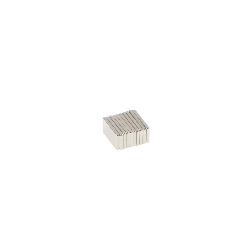 Rectangular neodymium magnet 10x5x1mm - 10 pcs. - Kamami on-line store