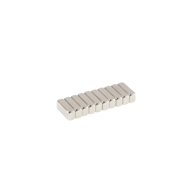 Rectangular neodymium magnet 10x4x3mm - 10 pcs. - Kamami on-line store