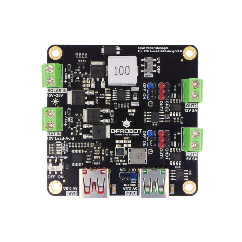 Solar Power Manager - Solar energy management system for 12V lead-acid ...