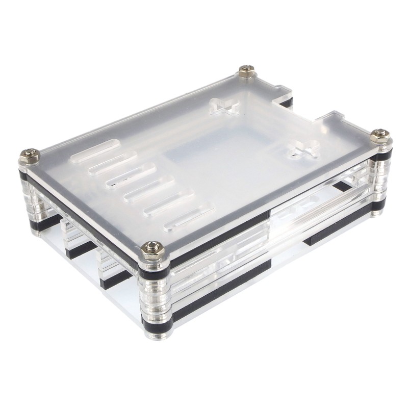 Acrylic case for Raspberry Pi 5 (transparent) - Kamami on-line store