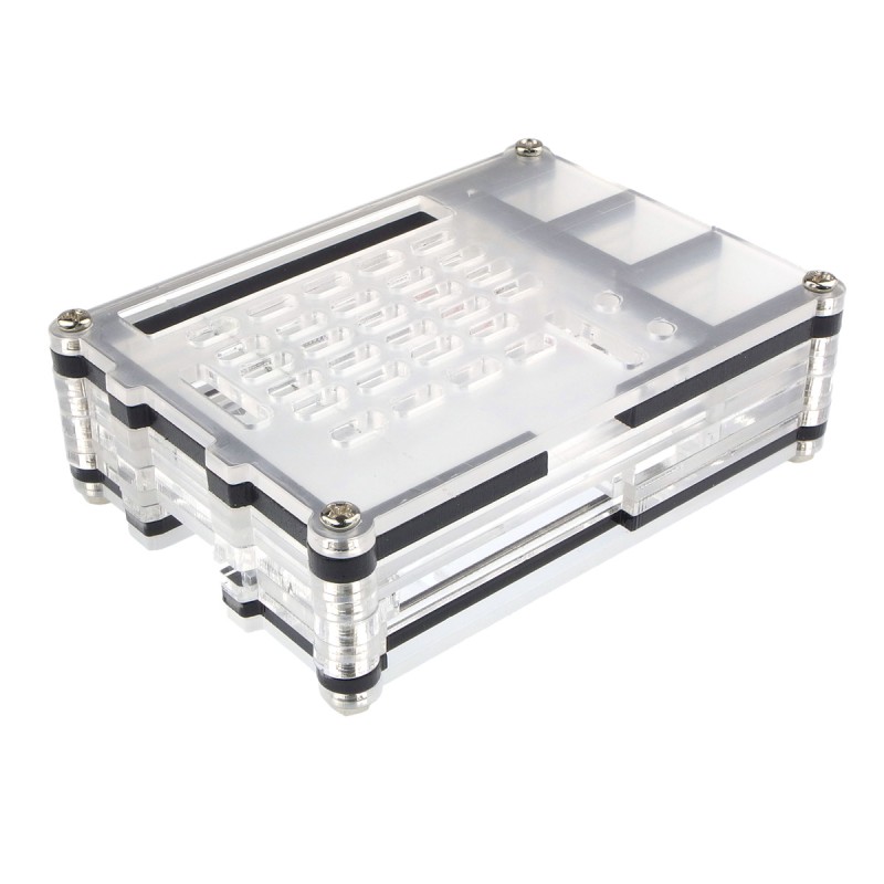 Acrylic case for Raspberry Pi 5 (transparent) - Kamami on-line store
