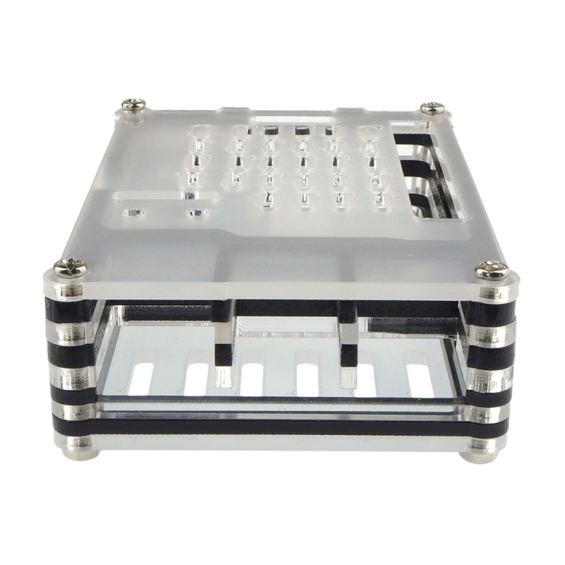 Acrylic case for Raspberry Pi 5 (black) - Kamami on-line store