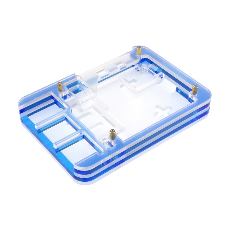 Acrylic case for Raspberry Pi 5 (blue) - Kamami on-line store