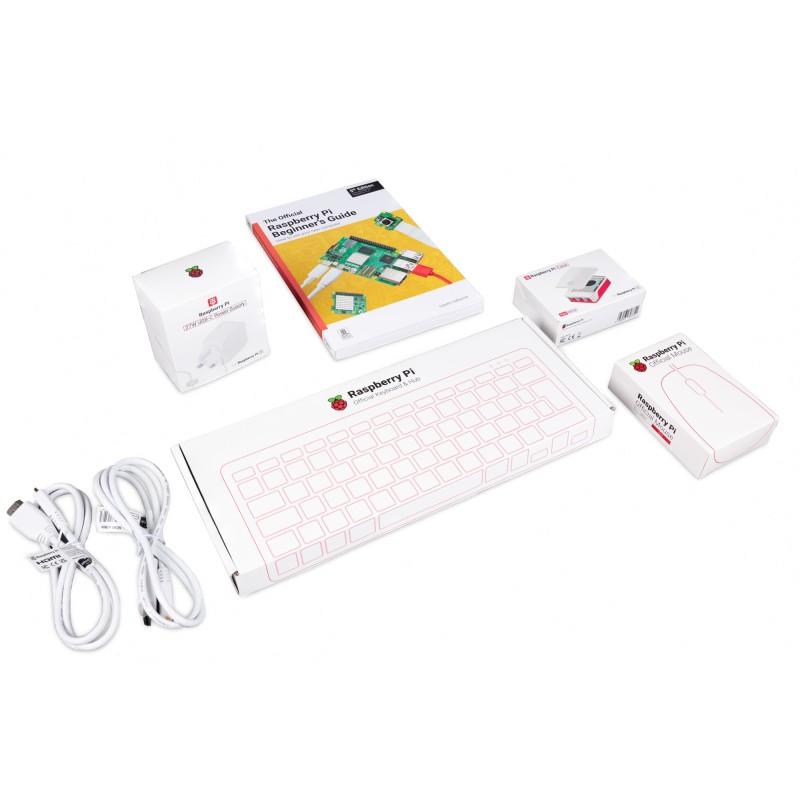 Raspberry Pi 5 Desktop Kit - oficjalny zestaw z obudową, klawiaturą oraz myszką do Raspberry Pi ...