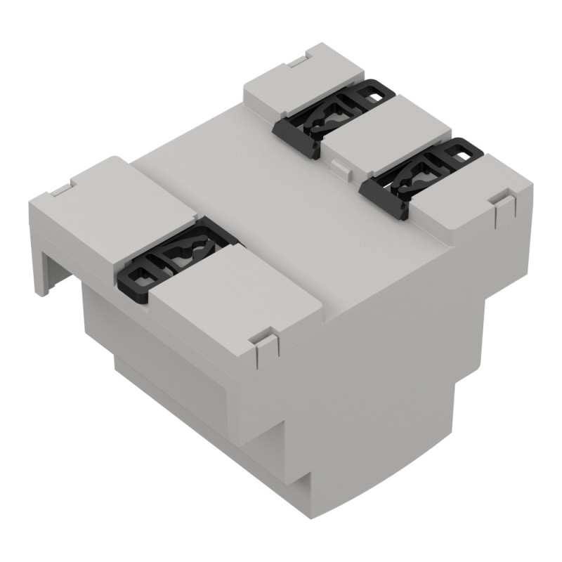 ZD1004J ABS V0 - Din rail enclosure ZD1004 lightgray ABS V0 - Kamami on-line store