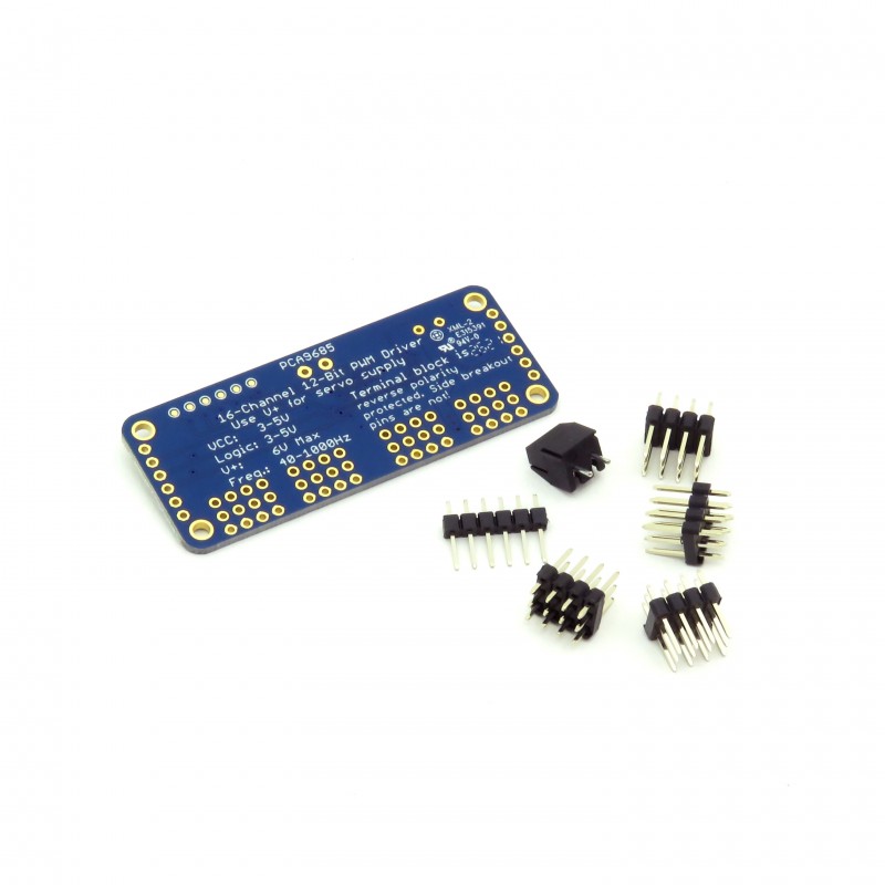 Adafruit PCA9685 - moduł 16-kanałowego sterownika serw z interfejsem ...
